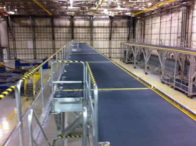 Custom Fabricated Work Platform Installed - WB Industries