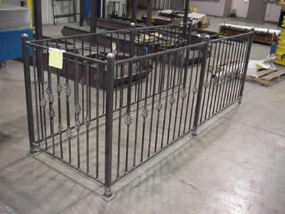 Custom Safety Railing Installed - WB Industries